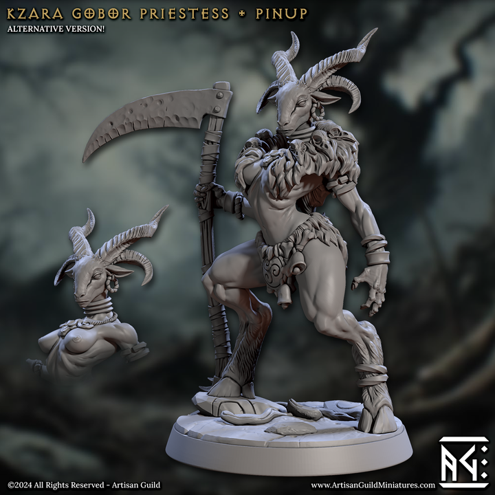 3D Printable Kzara - gobor Pinup (Rise of the Beastmen) by Artisan Guild